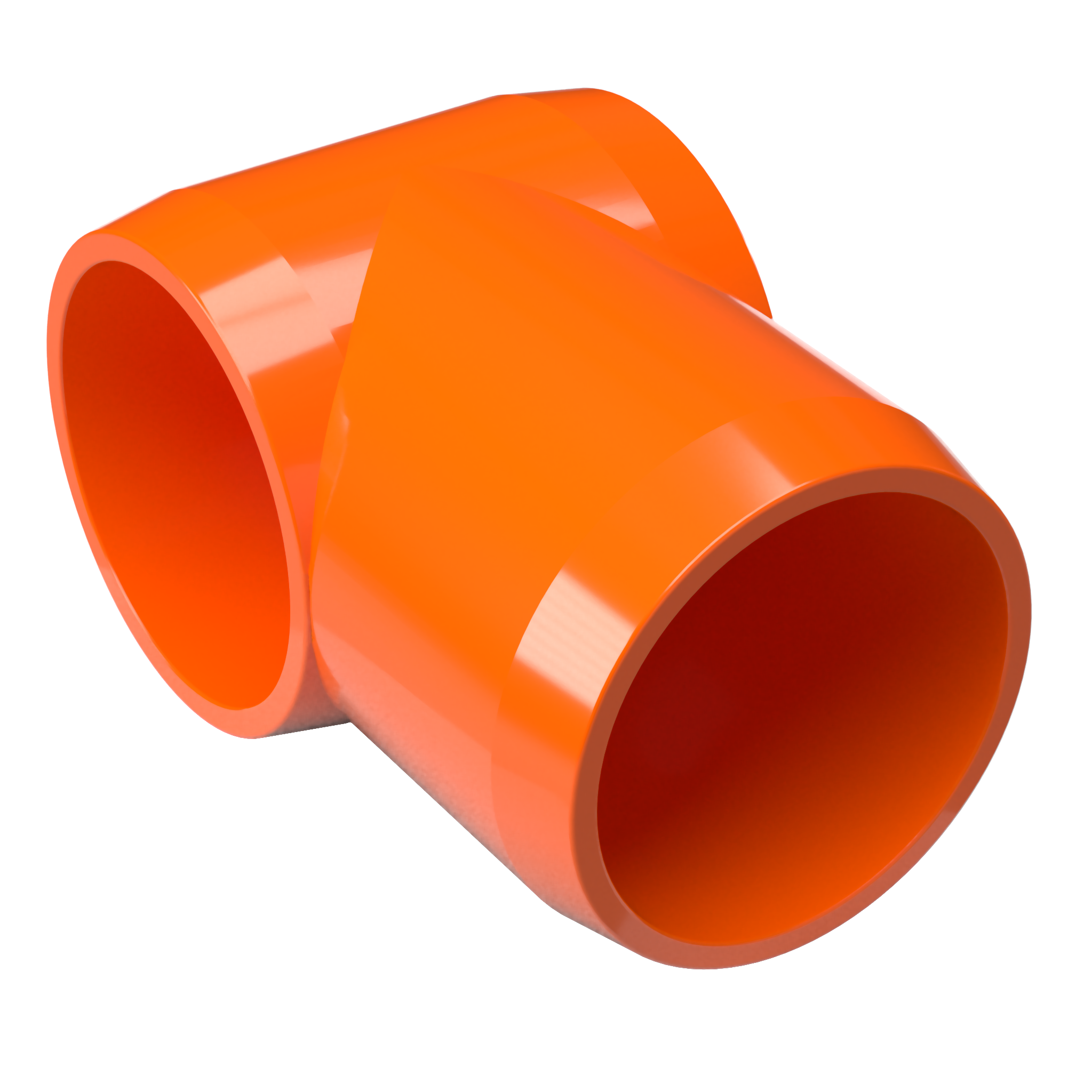 1" Slip Sling Tee PVC Furniture Grade Fitting - Hinge Joint – PVC Pipeworks