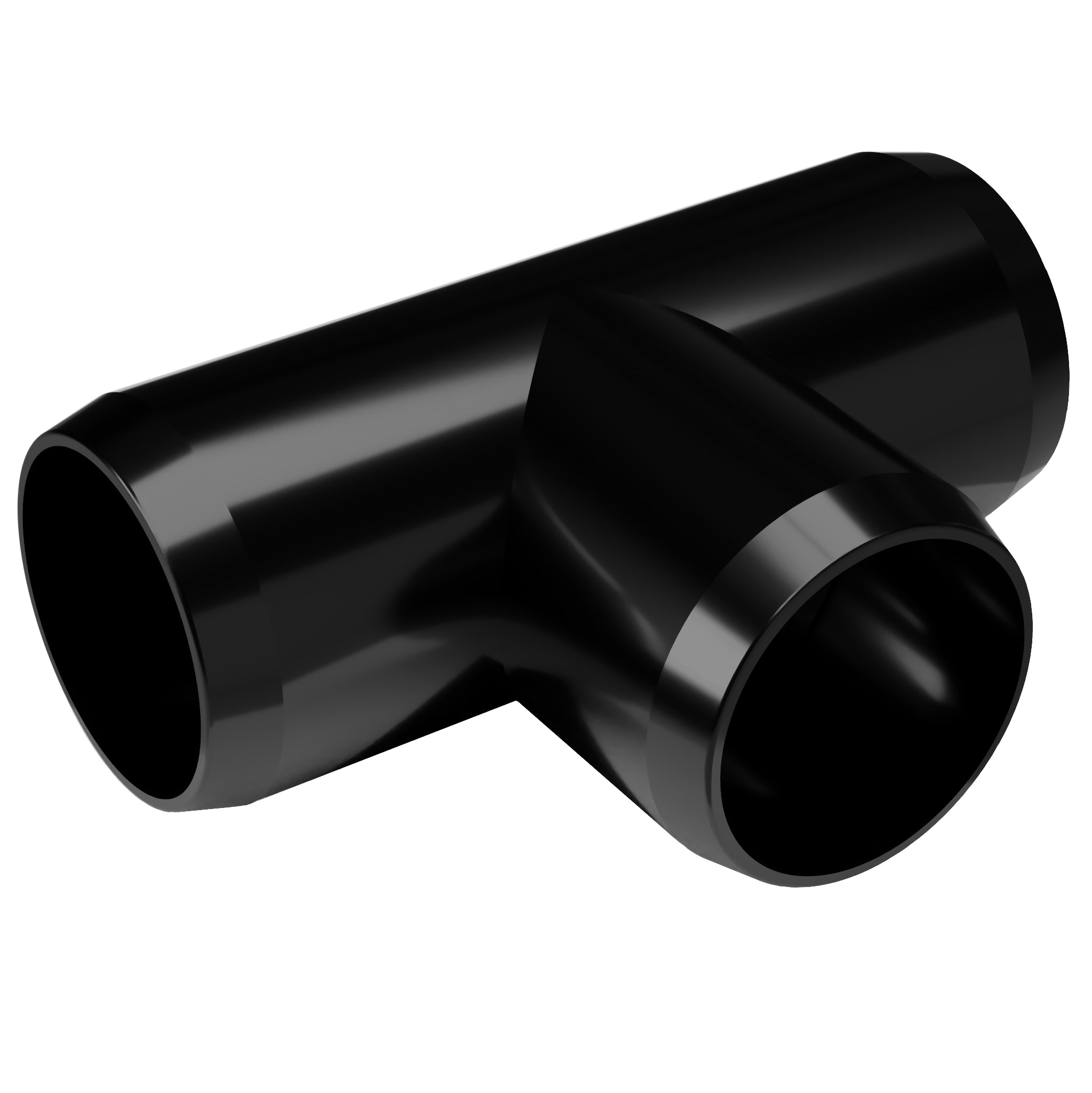 1-1/4" Tee PVC Furniture Grade Fitting - Standard T – PVC Pipeworks