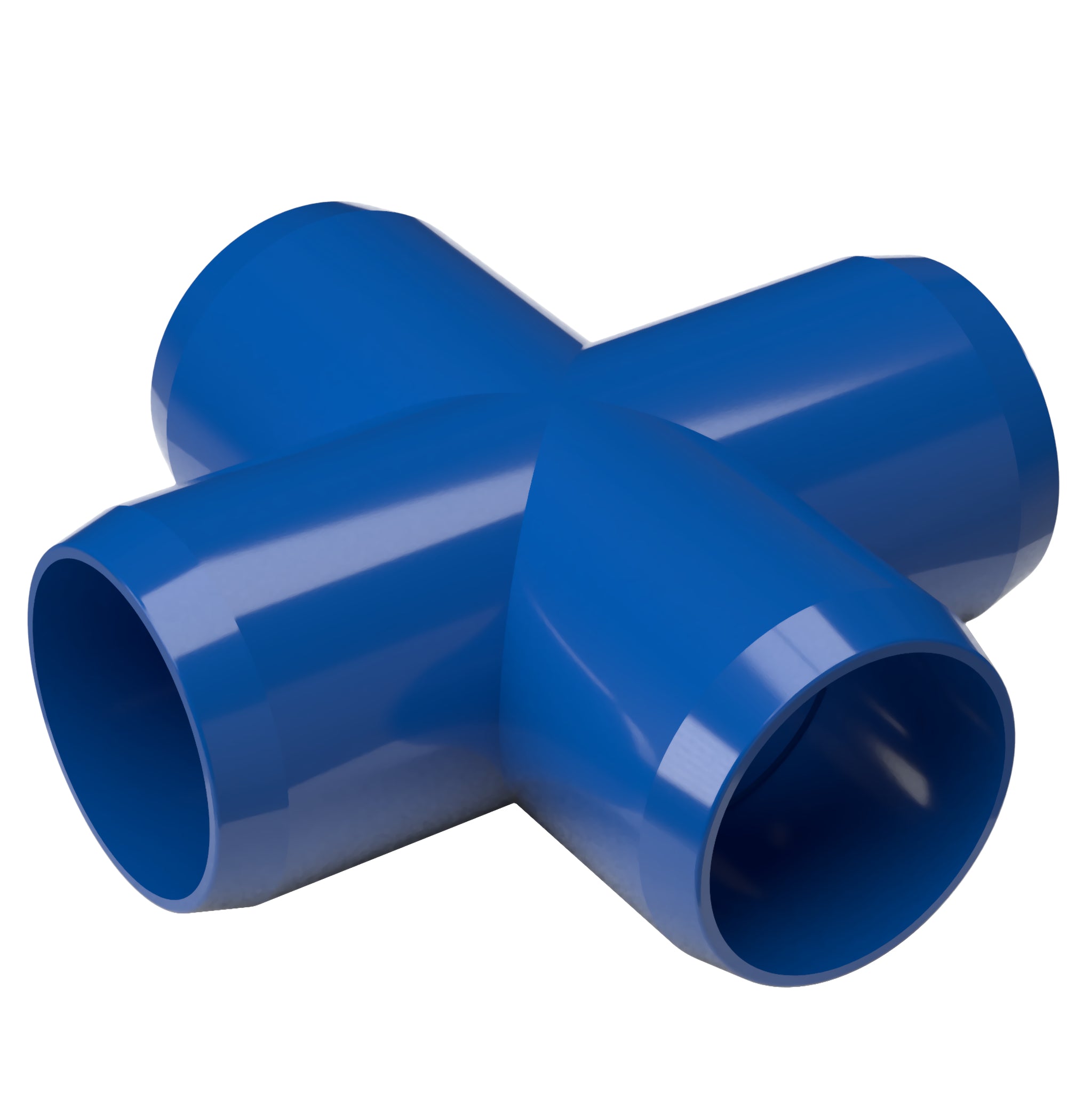 1-1/4" Cross PVC Furniture Grade Fitting - X Joint – PVC Pipeworks