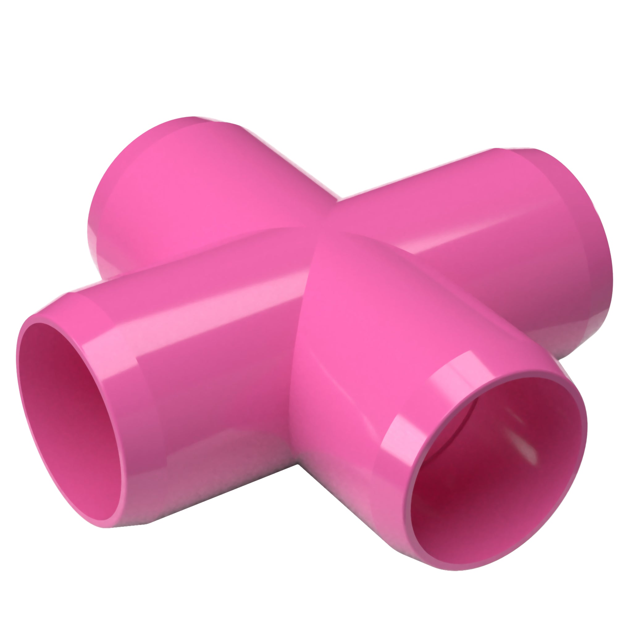 1" Cross PVC Furniture Grade Fitting - X Joint – PVC Pipeworks